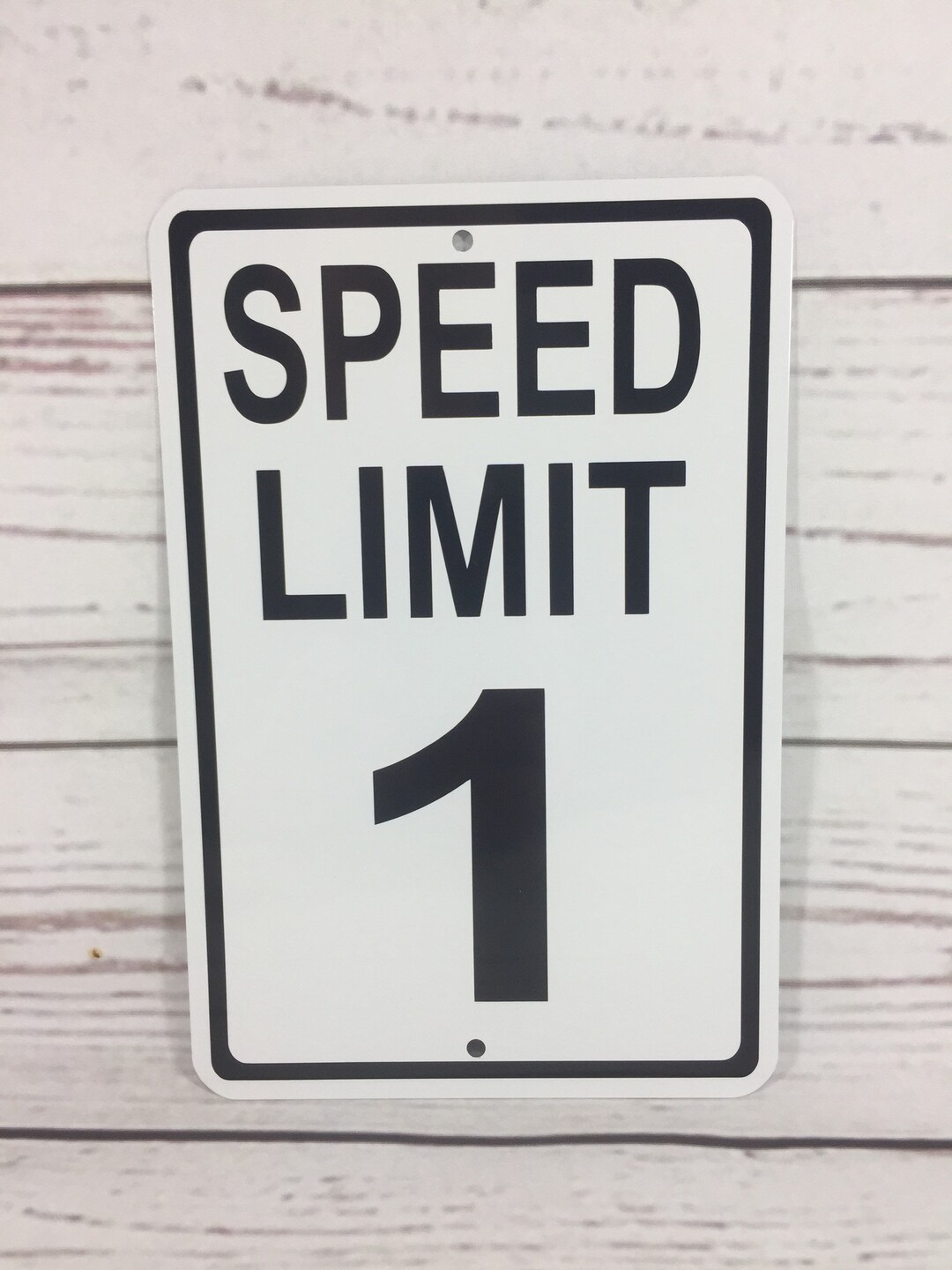 Speed Limit 1 Metal Sign: First Birthday Party Decor - Etsy