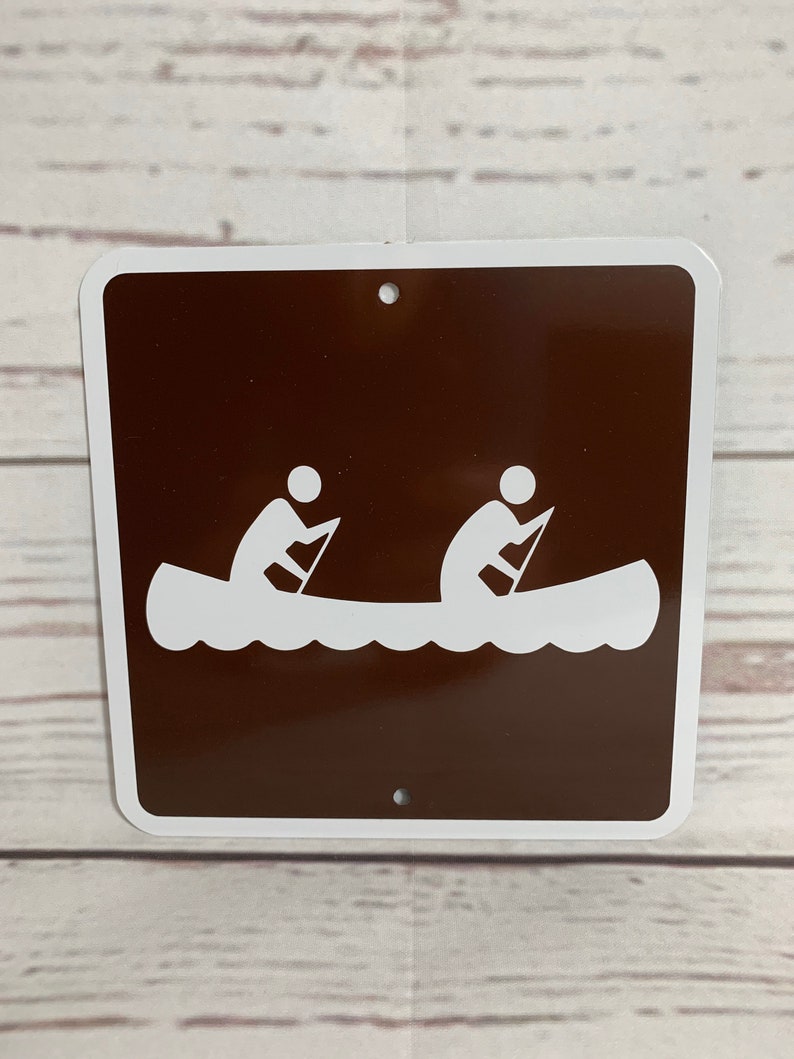 Canoe Metal Canoeing Outdoor Sports Sign 6x6 or - Etsy