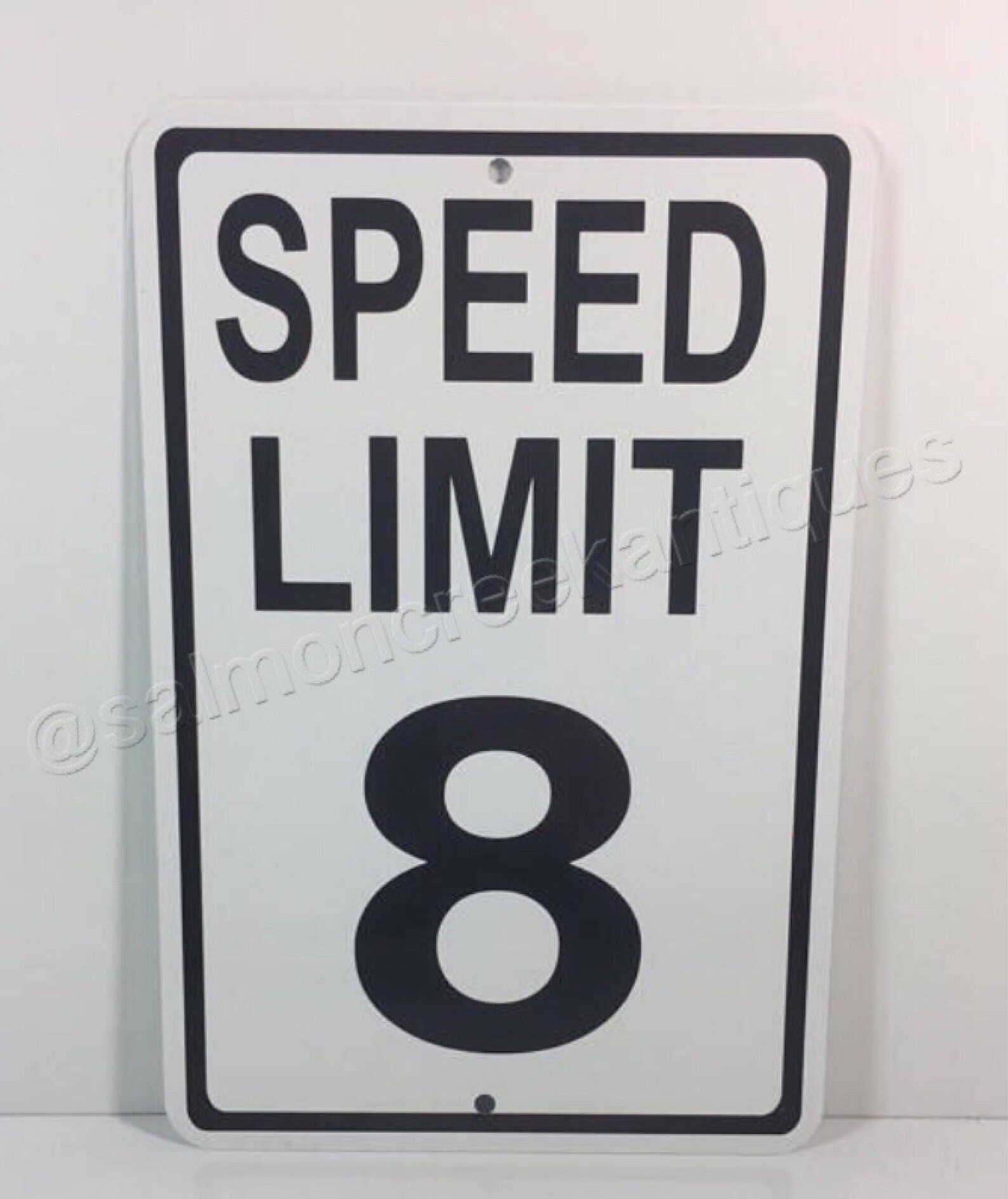 Speed Limit 8 Metal Street Traffic Sign NEW 8MPH 8th Eighth | Etsy