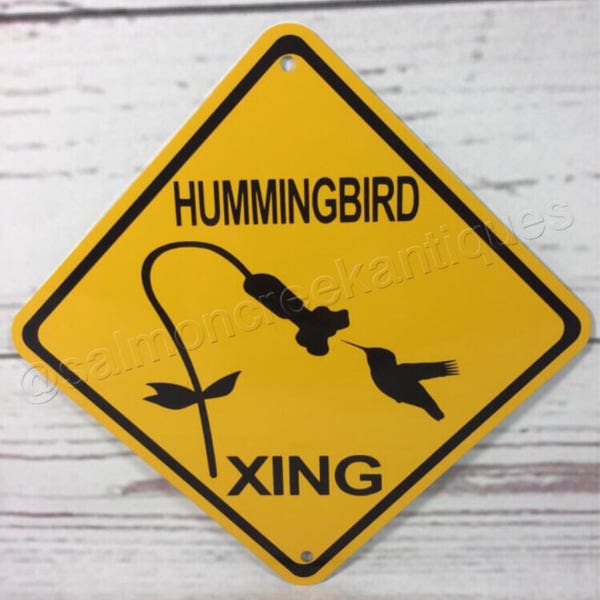 Hummingbird Crossing Sign - Etsy