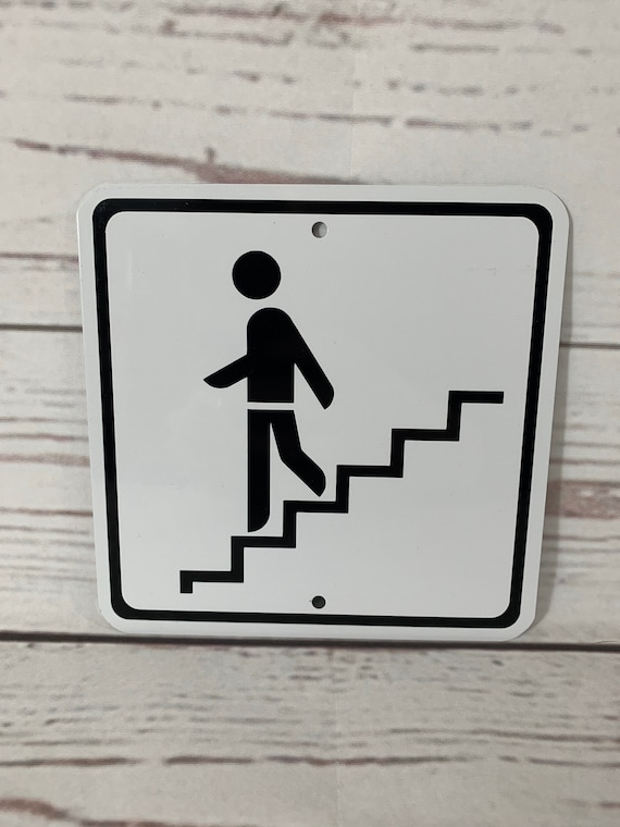 Caution Stairs Sign