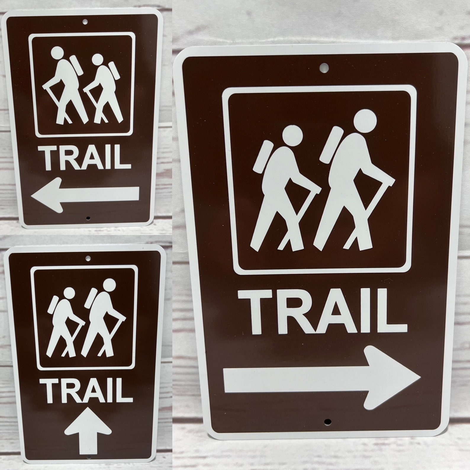 Hiking Trail Directions Metal Path Sign NEW Parks & Recreation Camping ...