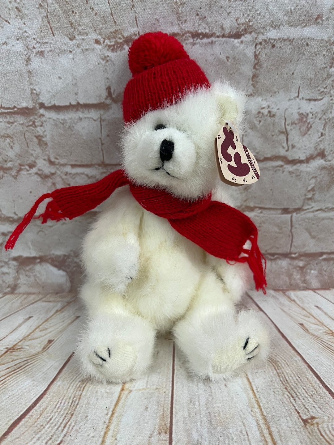 Vintage 1993 TY Peppermint Bear Plush: Attic Treasures Beanie Baby - Etsy