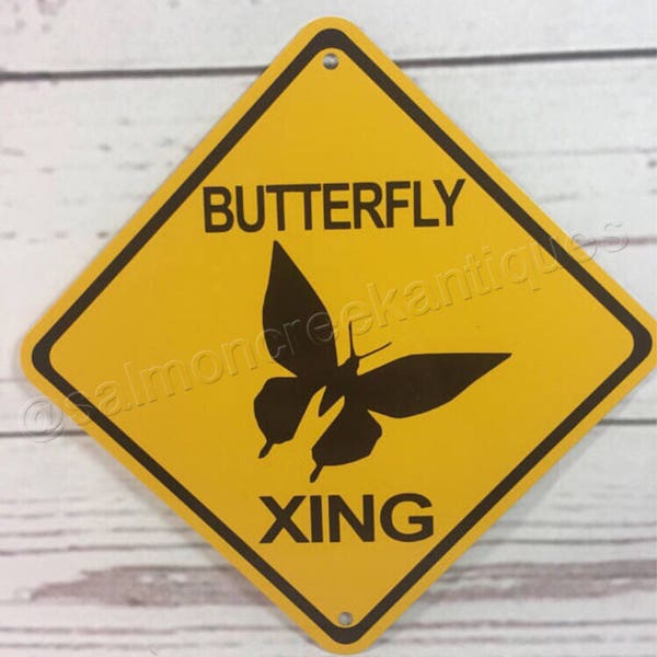 Butterfly Crossing Sign - Etsy