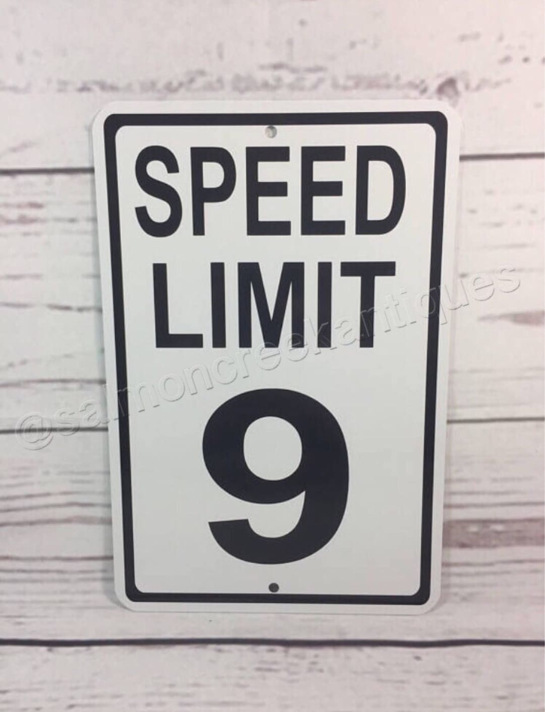Speed Limit 9 Metal Street Traffic Sign NEW 9MPH 9th Ninth Birthday ...