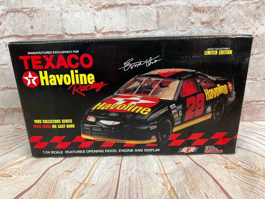 Vintage 1996 Texaco Havoline Racing Ernie Irvan 28 Metal Diecast NASCAR ...