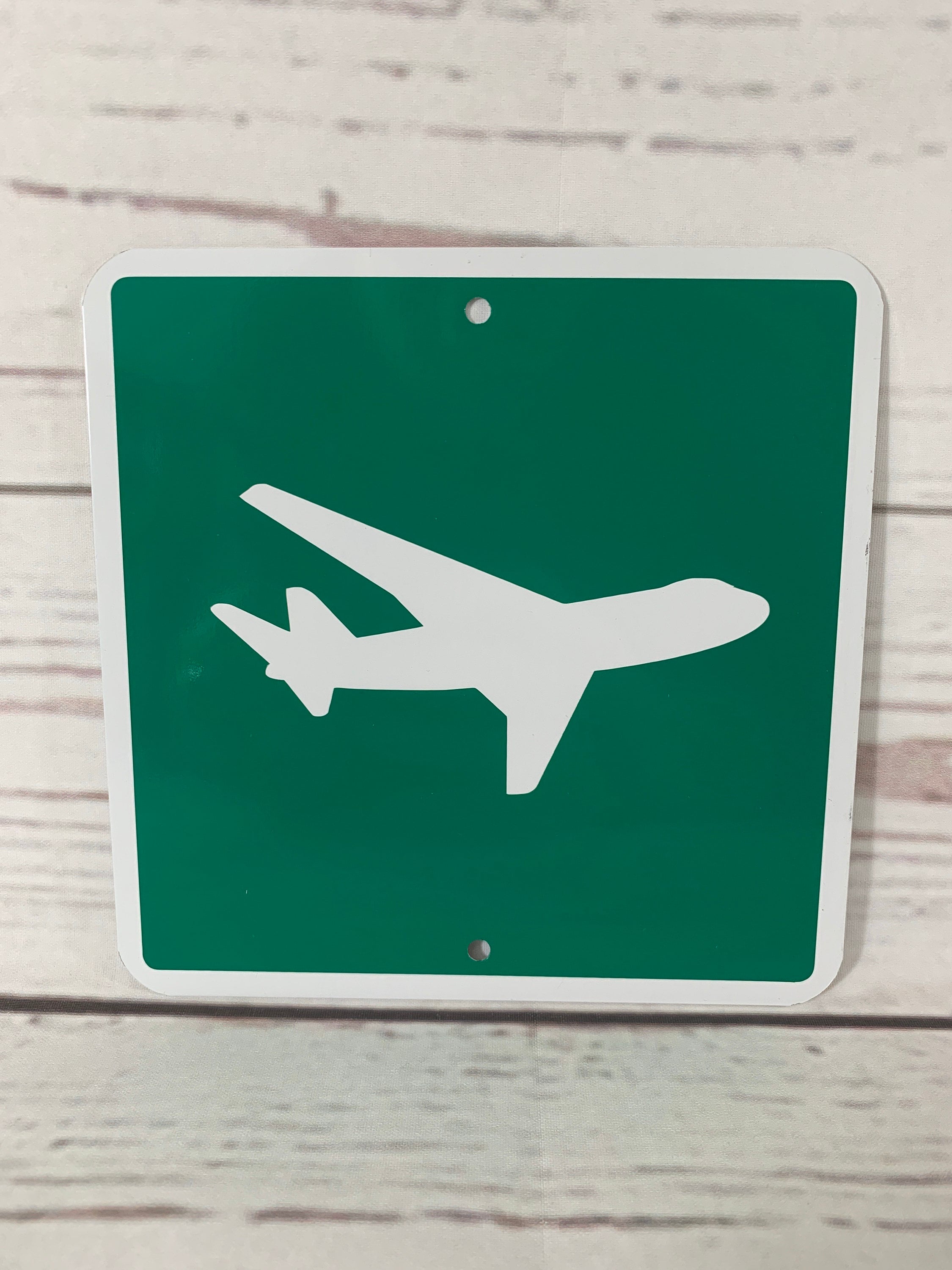 AIRPORT Airplane Mini Metal Recreational Road Street Sign | Etsy