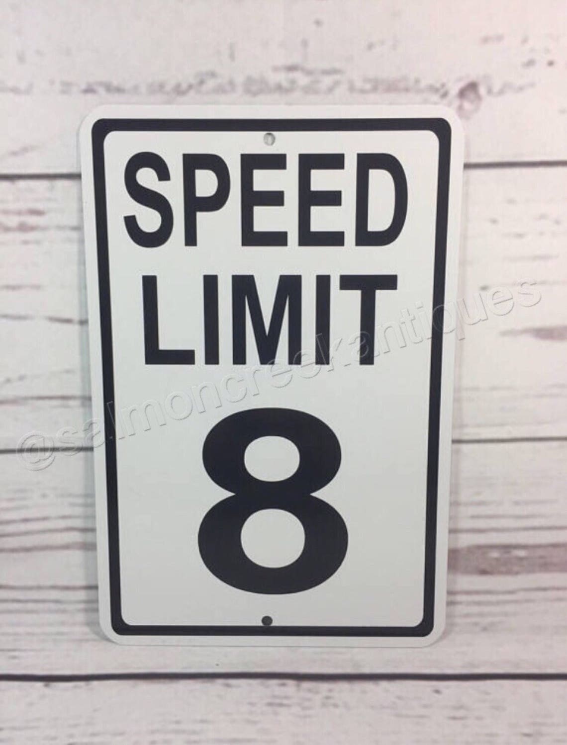 Speed Limit 8 Metal Street Traffic Sign NEW 8MPH 8th Eighth | Etsy
