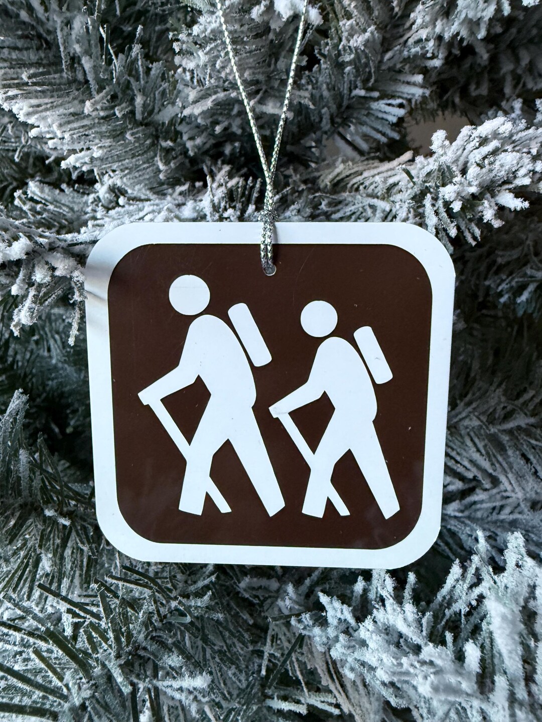 Hiking Trail Mini Metal Sign Christmas Tree Ornament 3” - Etsy