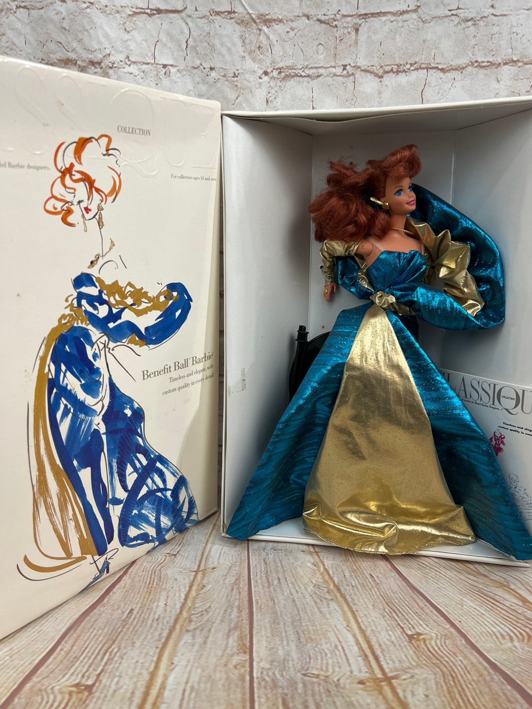 Vintage 1992 Benefit Ball Barbie Fashion Doll by Mattel Classique ...