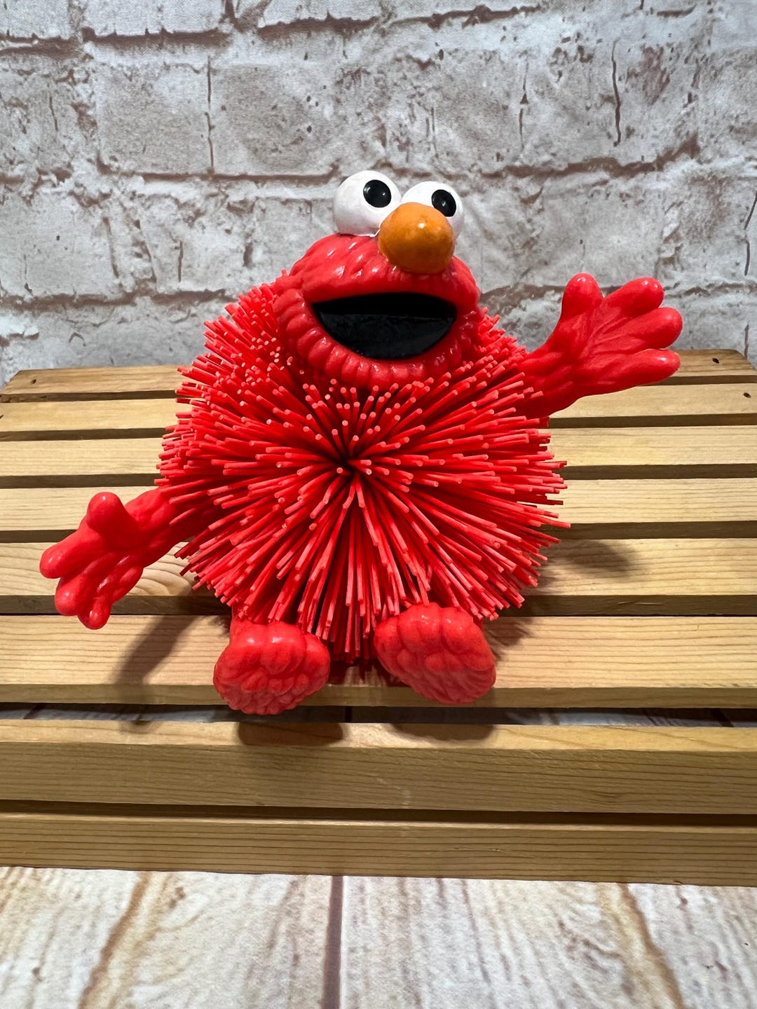 Vintage 1996 Sesame Street Elmo Koosh Ball PVC Action Figure Toys ...
