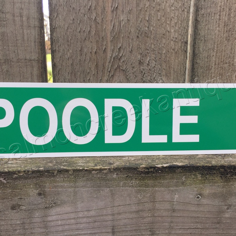 Poodle Sign - Etsy