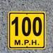Speed Limit 100 MPH Metal Caution Street Sign 6x6 or 12x12 NEW 2 Sizes ...