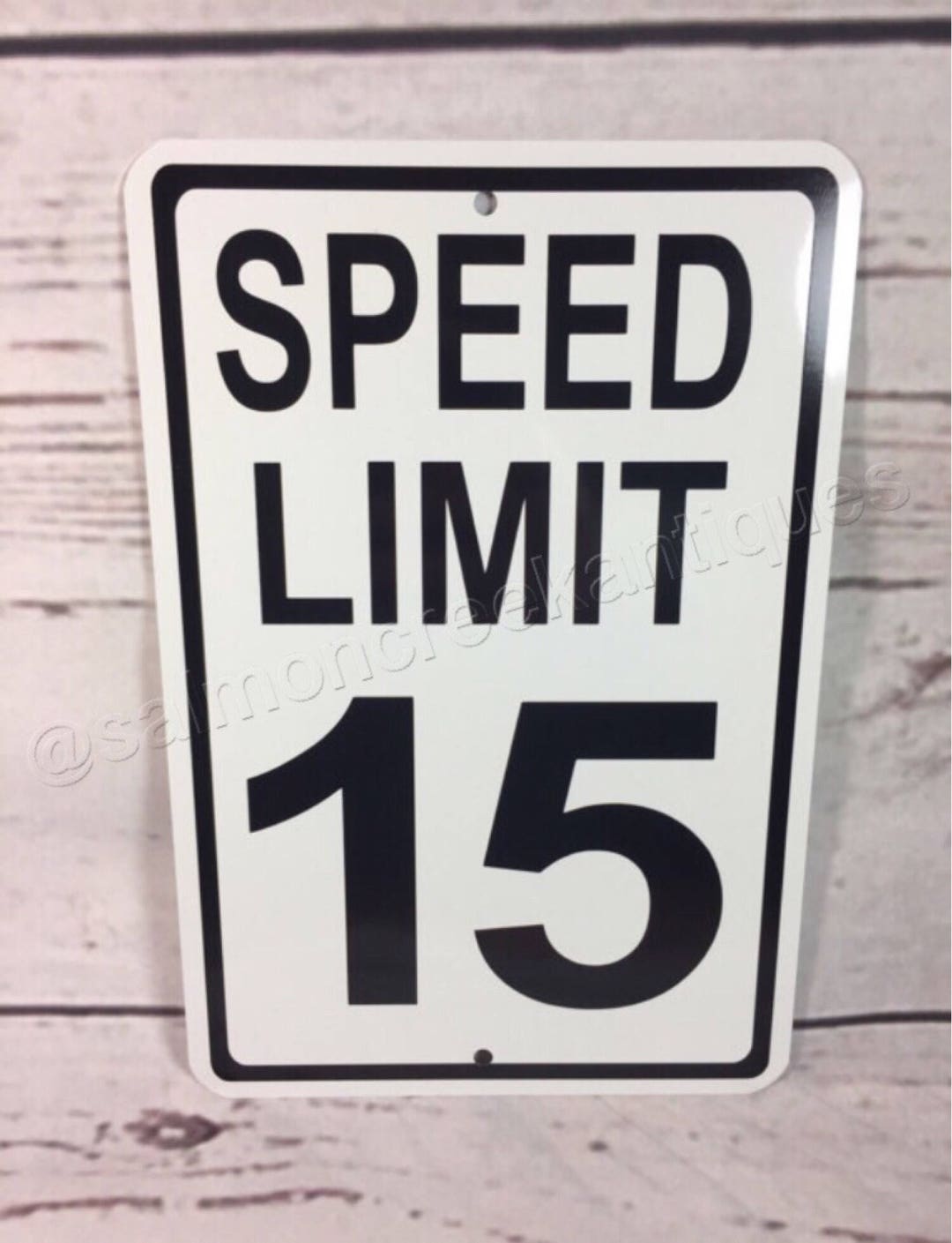 Speed Limit 15 Mini Metal Street Traffic Sign NEW 15MPH - (3 Sizes ...