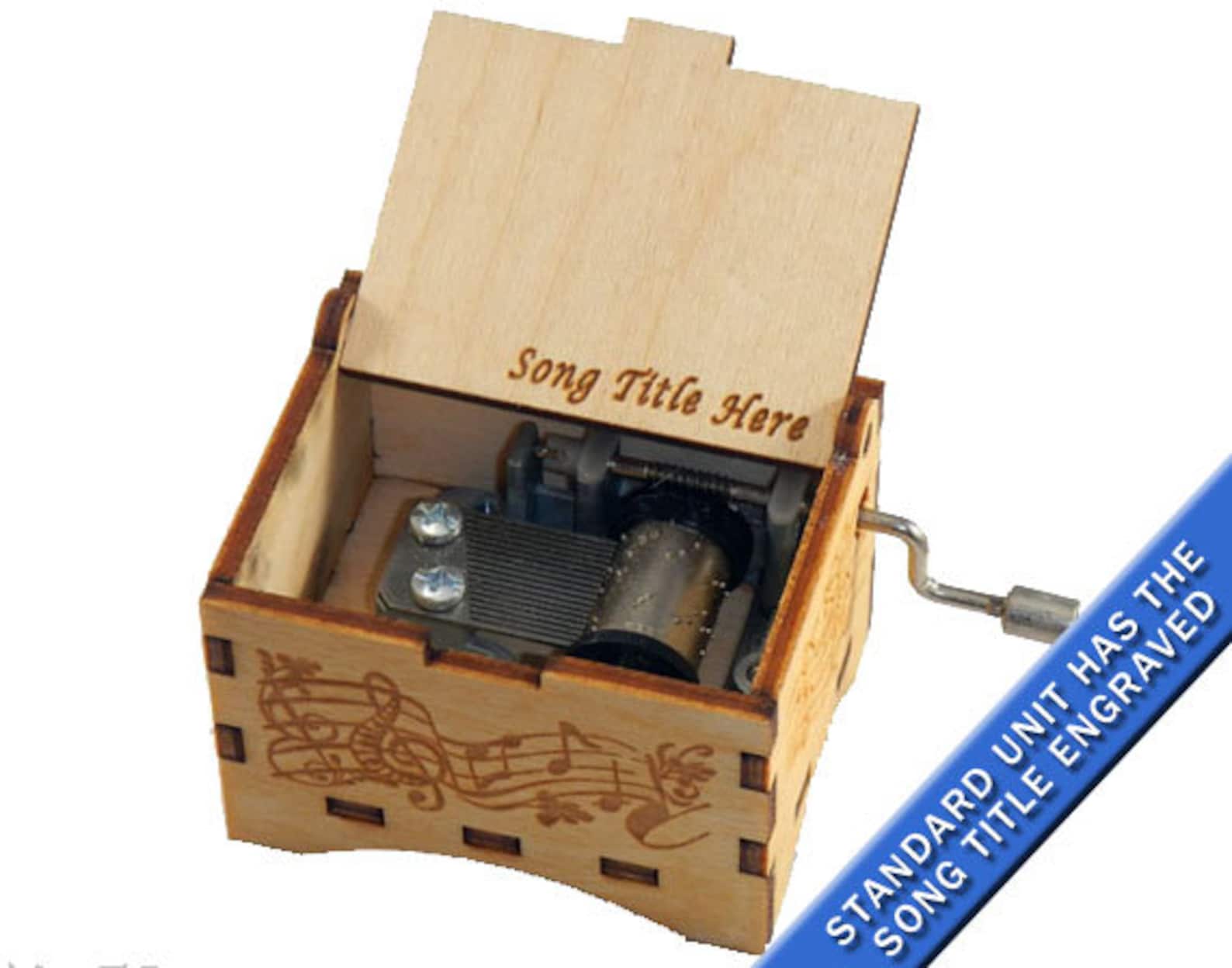 Fairy Music Box, "fur Elise" by Beethoven, Laser Engraved Wood Hand ...