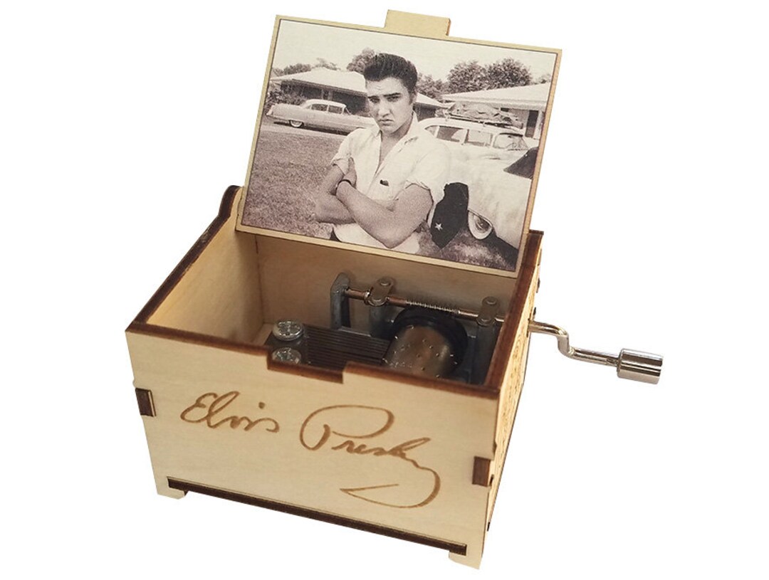 Elvis Presley Mini Music Box, "can't Help Falling in Love", UV Color ...