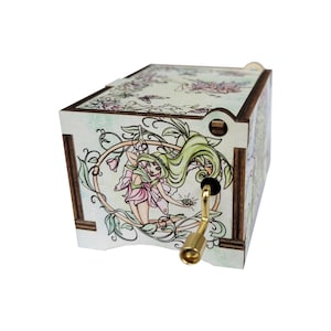 Fairy Music Box, "waltz of the Flowers", Hand Crank Music Box - Etsy