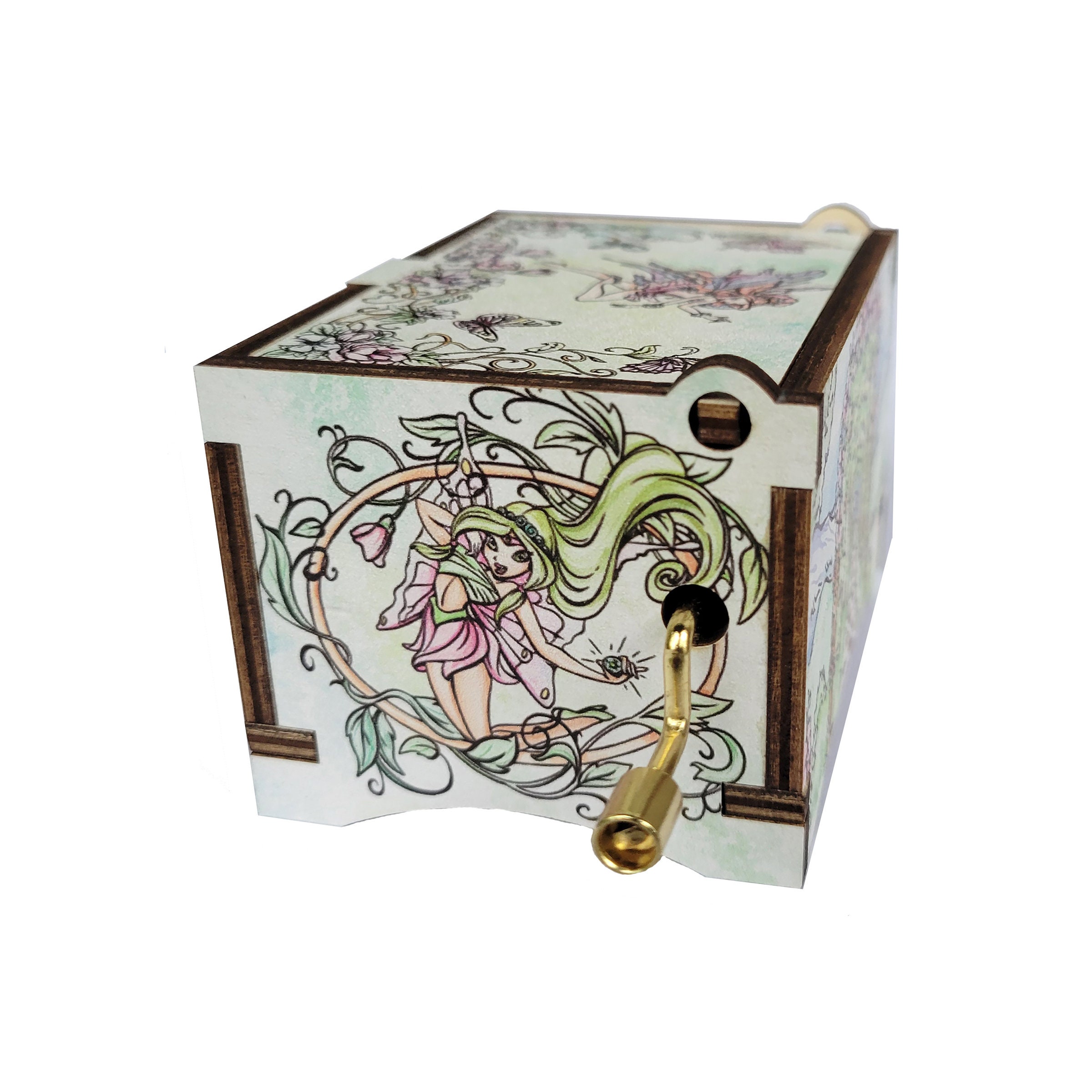Fairy Music Box, "waltz of the Flowers", Hand Crank Music Box - Etsy