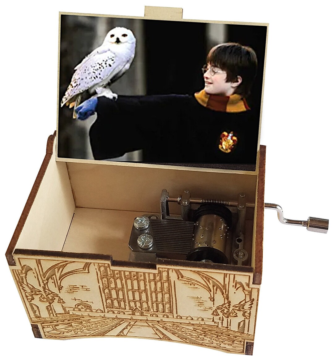 Hogwarts Castle, Hedwig, Featuring Music of Hedwig's Theme, Hand Crank ...