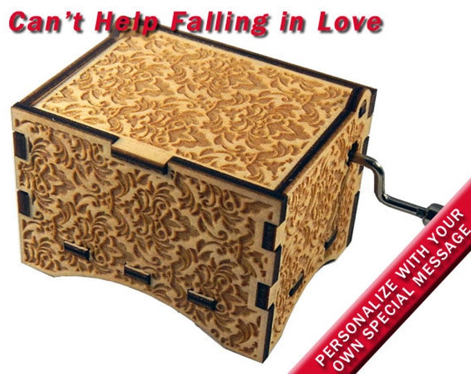 Heart Music Box I Will Always Love You Wooden Music Box With a Heart on ...