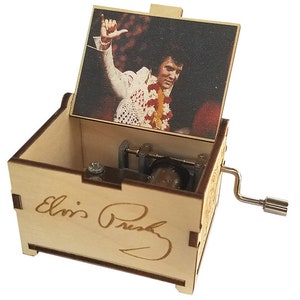 Elvis Presley Mini Music Box, "can't Help Falling in Love", UV Color ...
