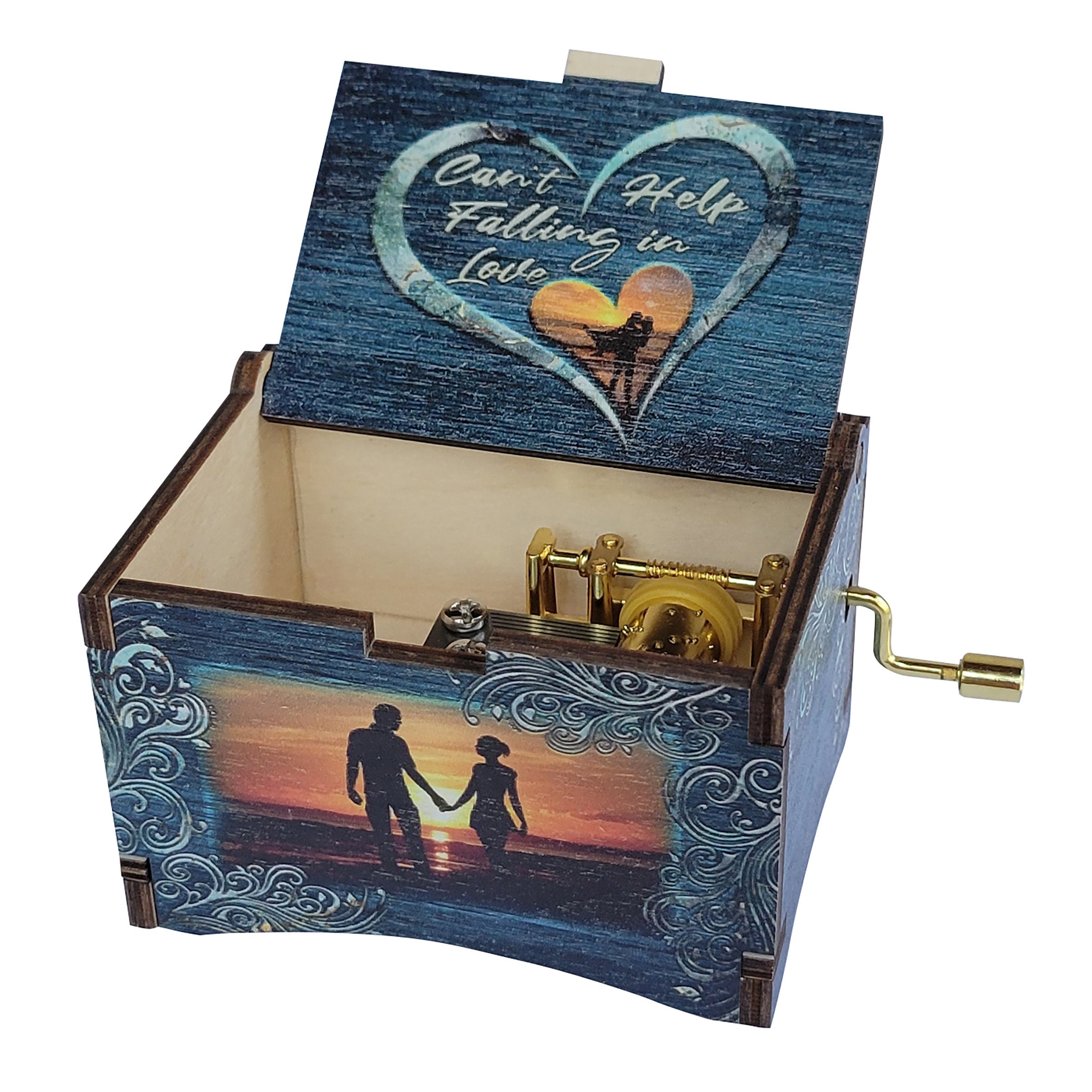 Elvis Presley Music Box, "can't Help Falling in Love", Hand Crank Music ...