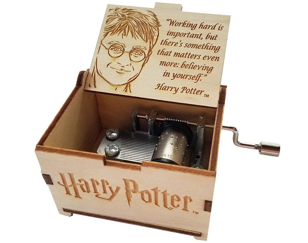 Harry Potter Mini Music Box "working" Quote With Hedwig's Theme - Etsy
