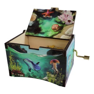 Artistic Ocean's Parade Music Box, "fur Elise", Hand Crank Music Box - Etsy