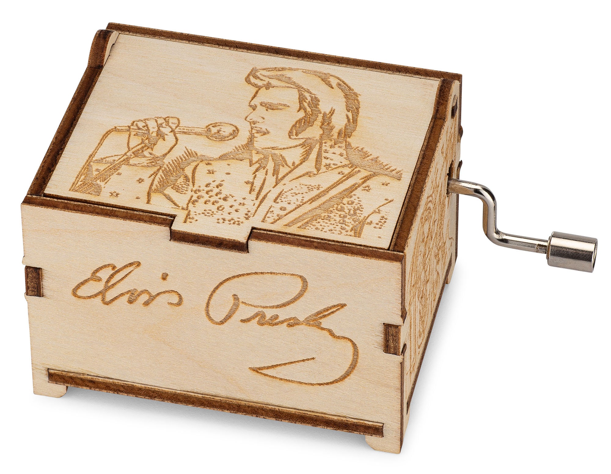 Elvis Presley Mini Music Box, "love Me Tender", Laser Engraved Hand ...