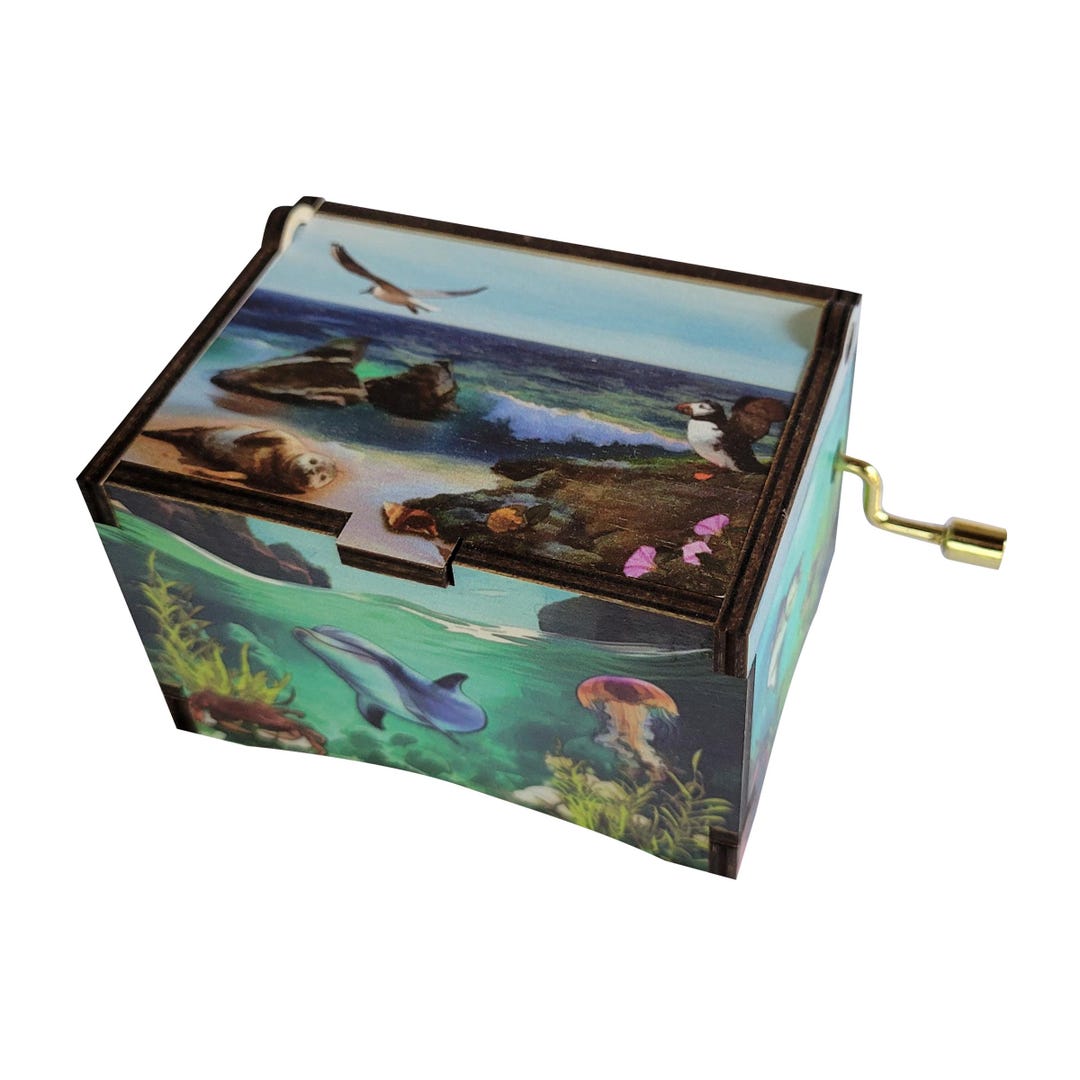 Artistic Ocean's Parade Music Box, "fur Elise", Hand Crank Music Box - Etsy