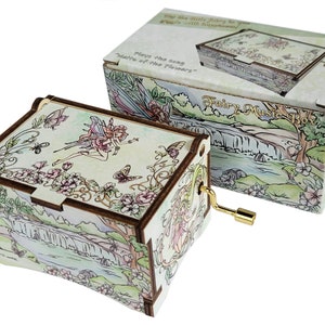 Fairy Music Box, "waltz of the Flowers", Hand Crank Music Box - Etsy