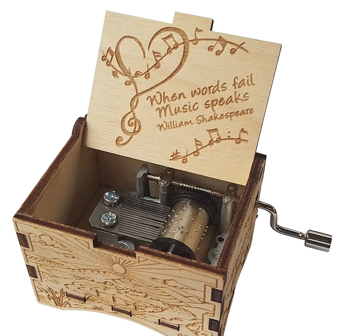 Artistic Music Box, "you Are My Sunshine", Famous Quotes Laser Engraved ...