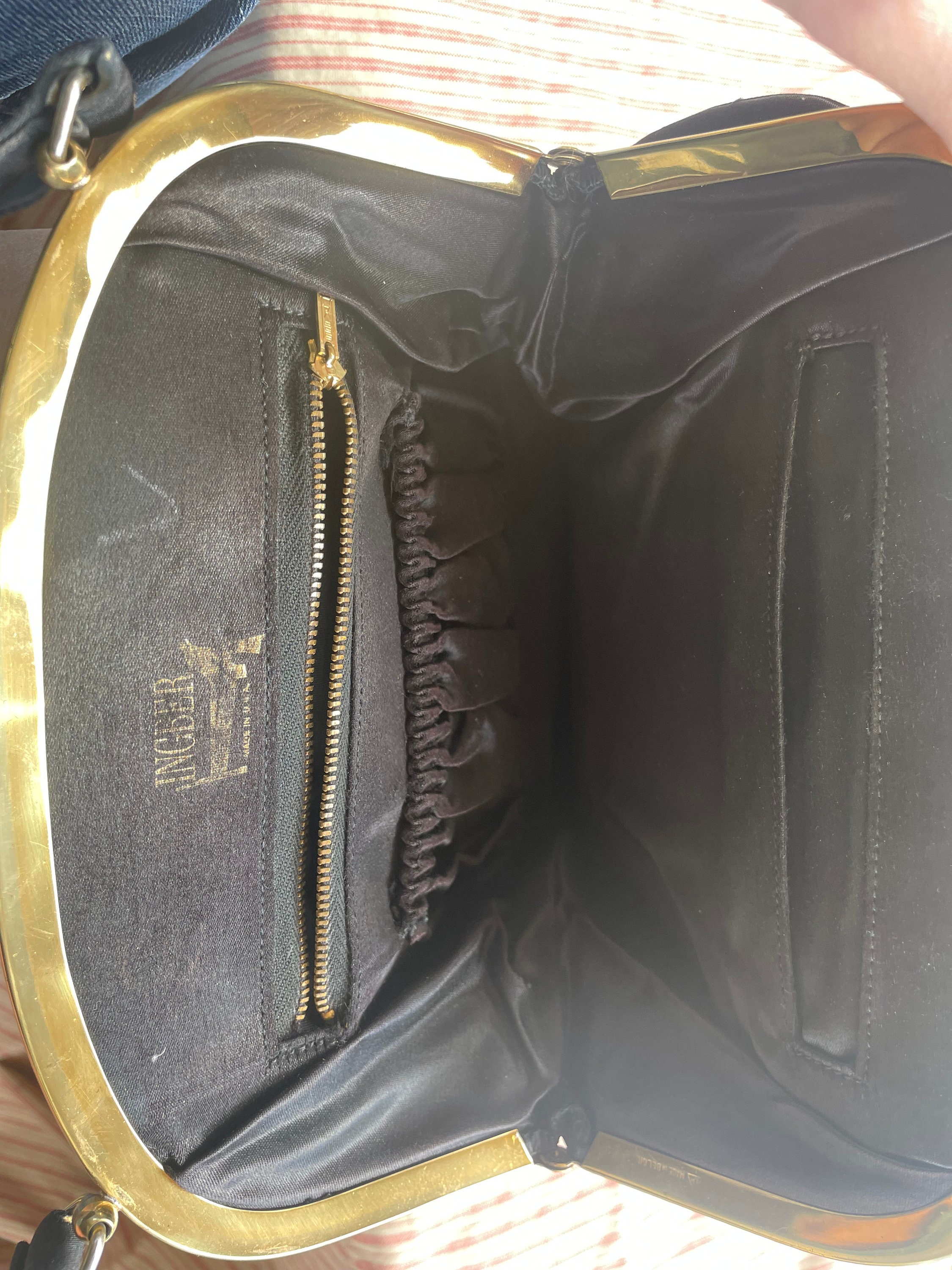 Vintage Ingber Handbag, 1950/1960 Black With Gold/brass Accents - Etsy