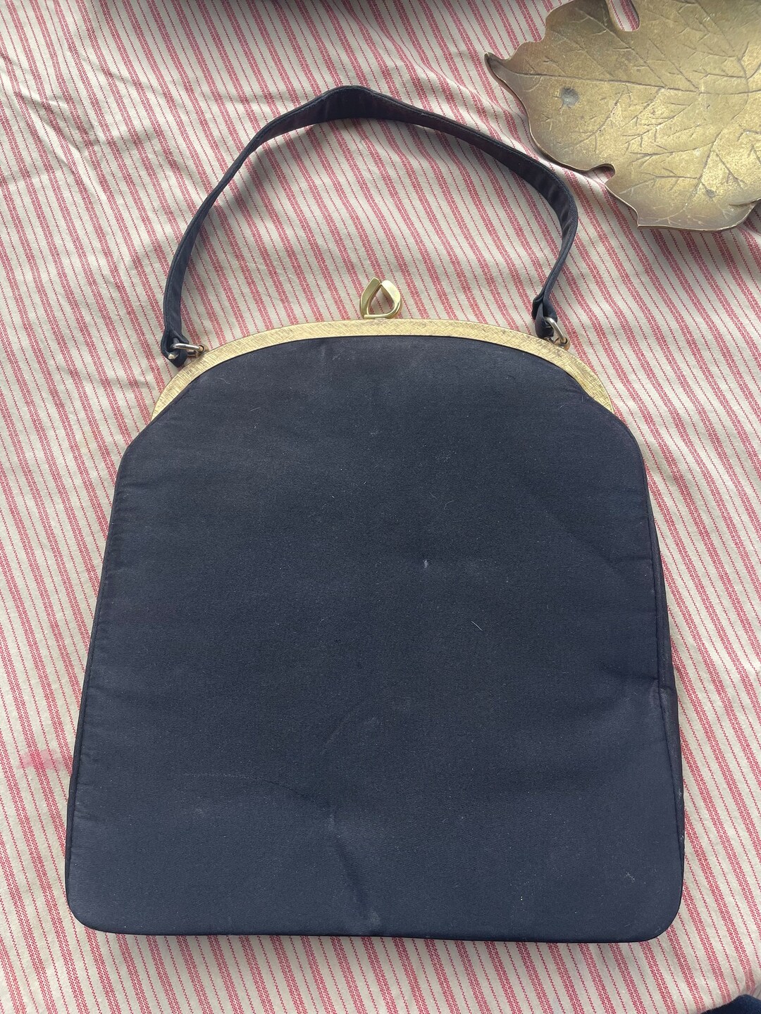 Vintage Ingber Handbag, 1950/1960 Black With Gold/brass Accents - Etsy