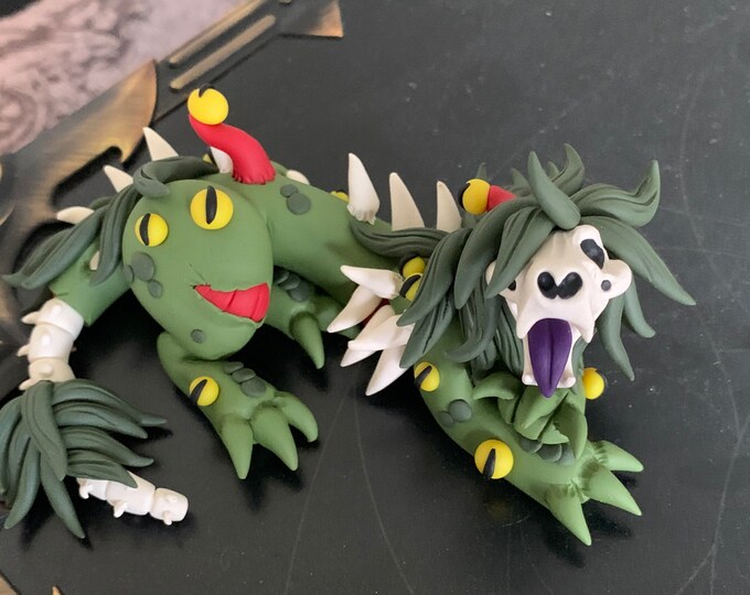 SCP-682, SCP, Polymer Clay 682, 682 Sculpture, Handmade ...