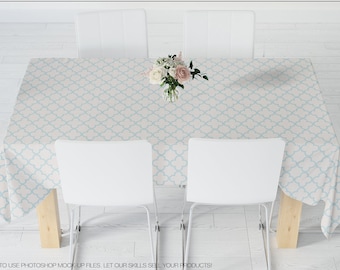 Table Linens Mockup Tablecloth Mockup Table Textile | Etsy