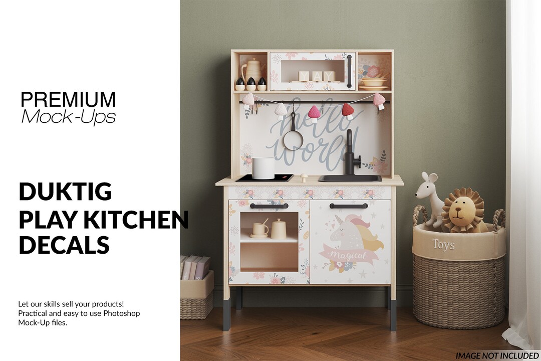 Duktig Decals Mockup Set | Photoshop Duktig Kitchen | Digital Duktig ...