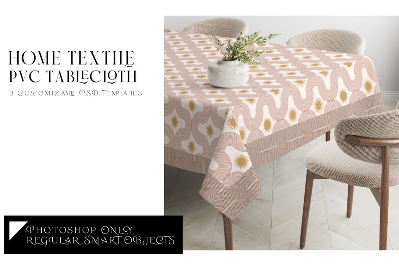 PVC Tablecloth Mockup | Digital PVC Tablecloth Mockup | Photoshop PVC ...