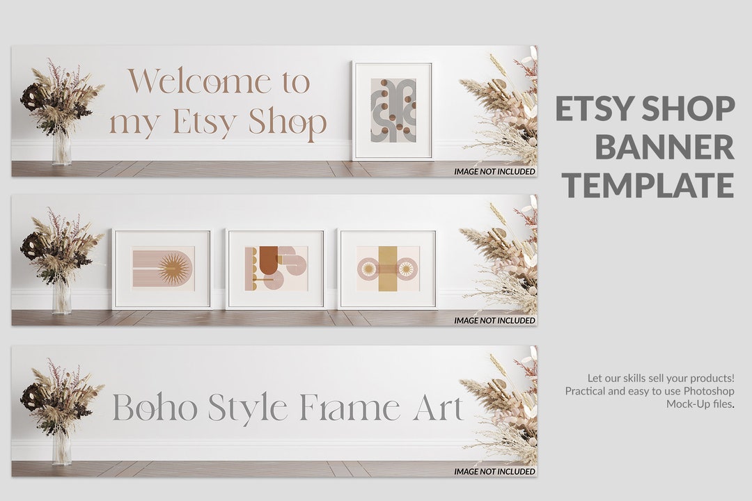Etsy Shop Banner Template / Frame Mockup/ Poster Mockup/ Frame Template ...