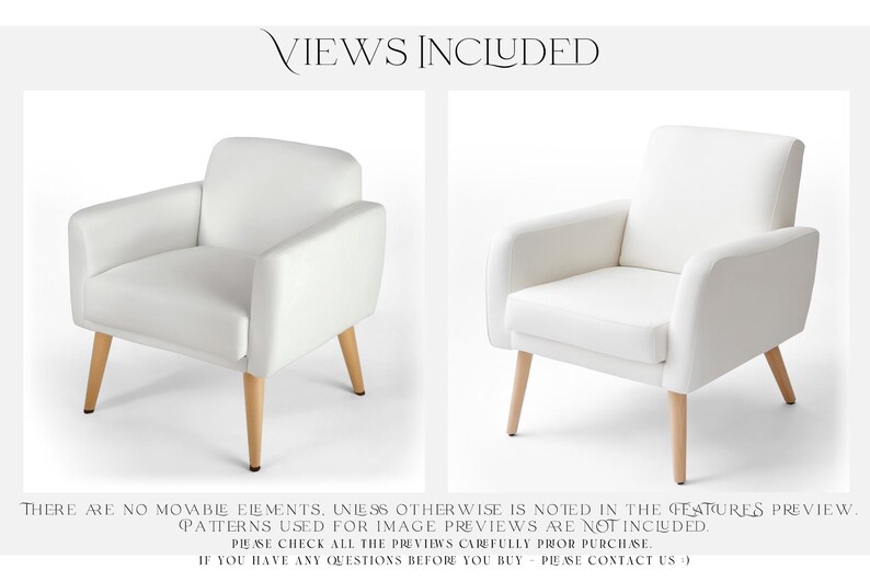 Armchair Upholstery Digital Template | Digital Armchair Textile ...