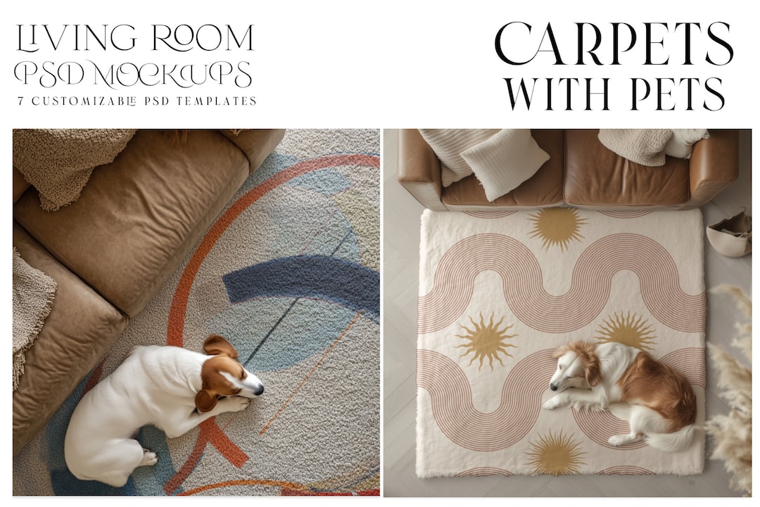 Rugs Mockups | Carpet Templates | Living Room Carpets Templates | Rugs ...
