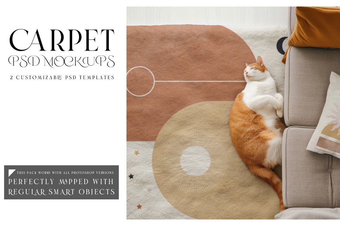 Rugs Mockup | Carpet Templates | Living Room Carpets | Rugs Photoshop ...