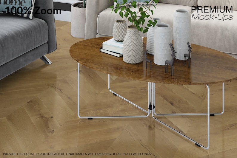 Floor Mockup | Floor in Living Room | Floor Branding Mockup | Floor ...