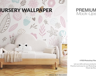 Wall Mockup | Photoshop Wallpaper Mockups | Custom Walls | Blank Wall ...