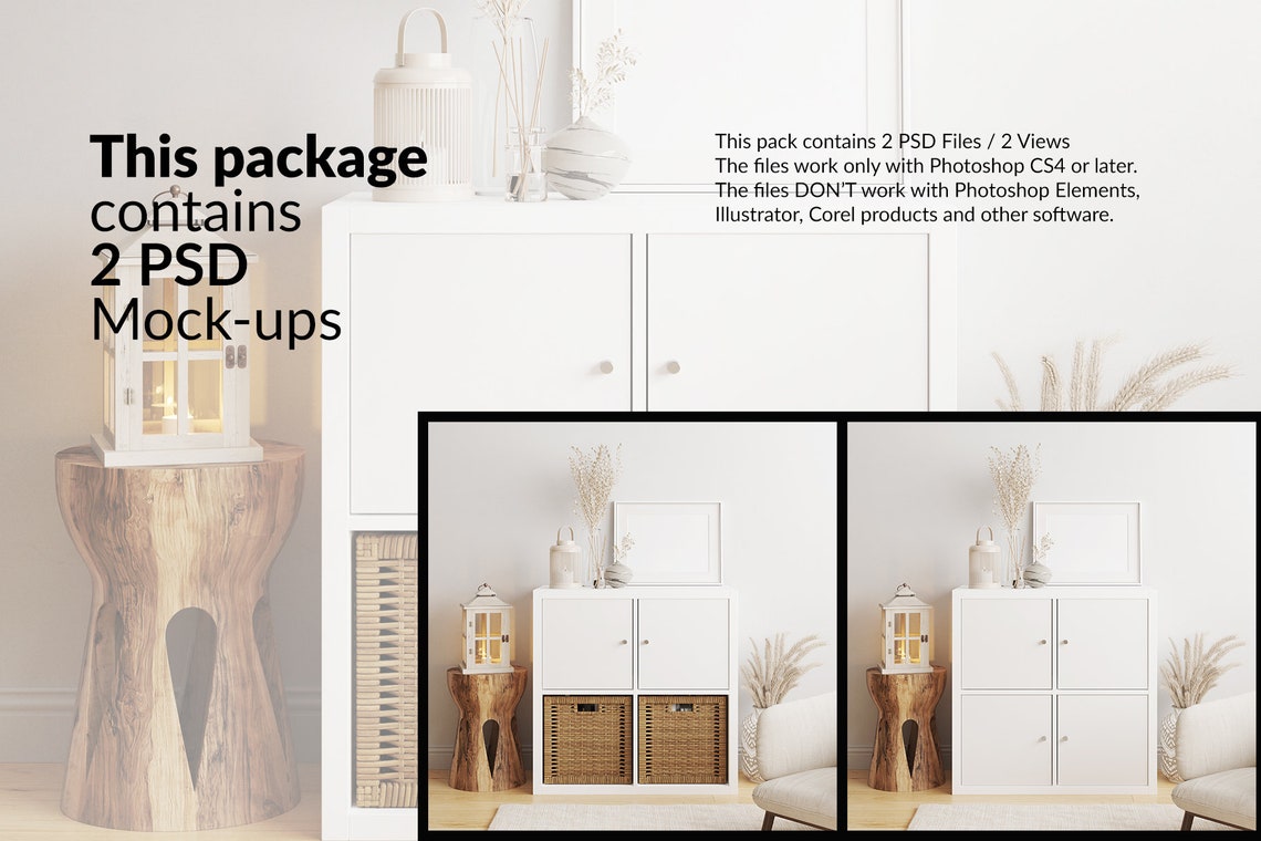 Kallax Decals Mockup Set Photoshop Kallax Shelving Unit - Etsy