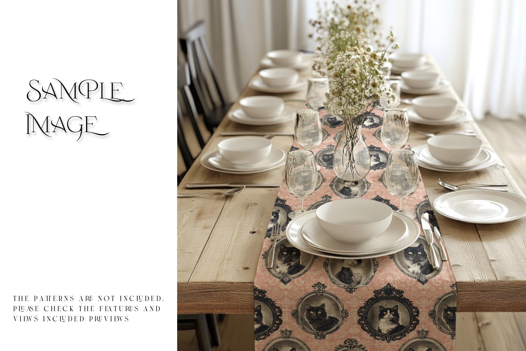 Table Runner Mockup | Table Runner Template | Digital Table Textile ...