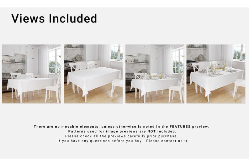 Table Linens Mockup | Tablecloth Mockup | Table Textile | Photoshop ...