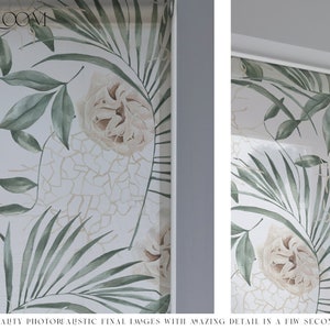 Bedroom Roll Blinds Mockup | Roll Blinds Template | Digital Roll Blinds ...