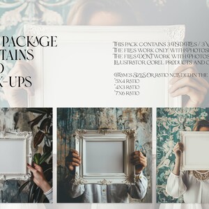 Vintage Frames Mockup Digital Vintage Frames Mockups Photoshop Rich ...