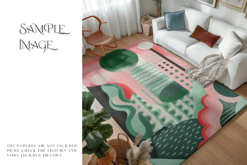 Rugs Mockup | Carpet Templates | Living Room Carpets | Rugs Photoshop ...